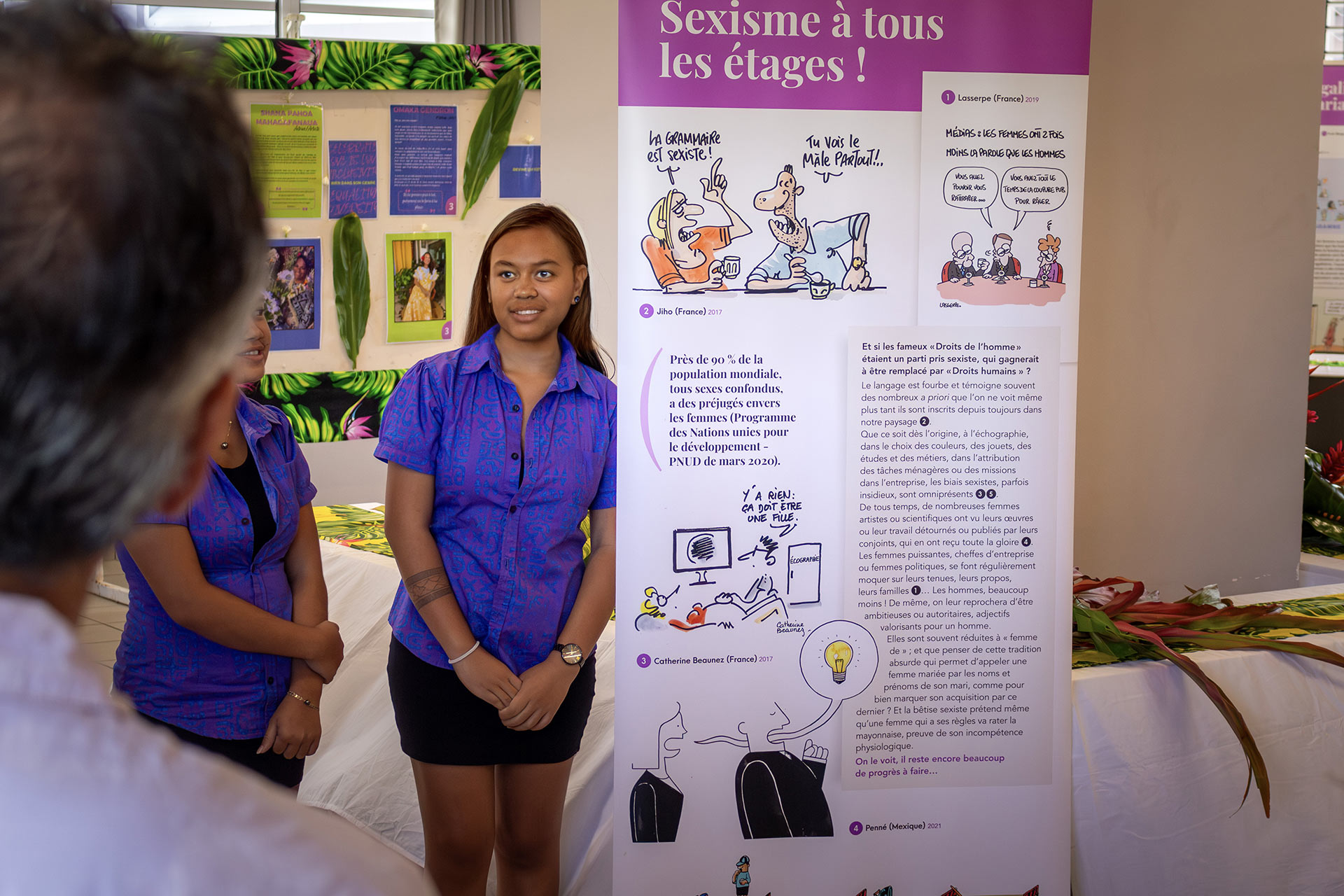 Inauguration de l'exposition « Dessine-moi l'égalité des genres